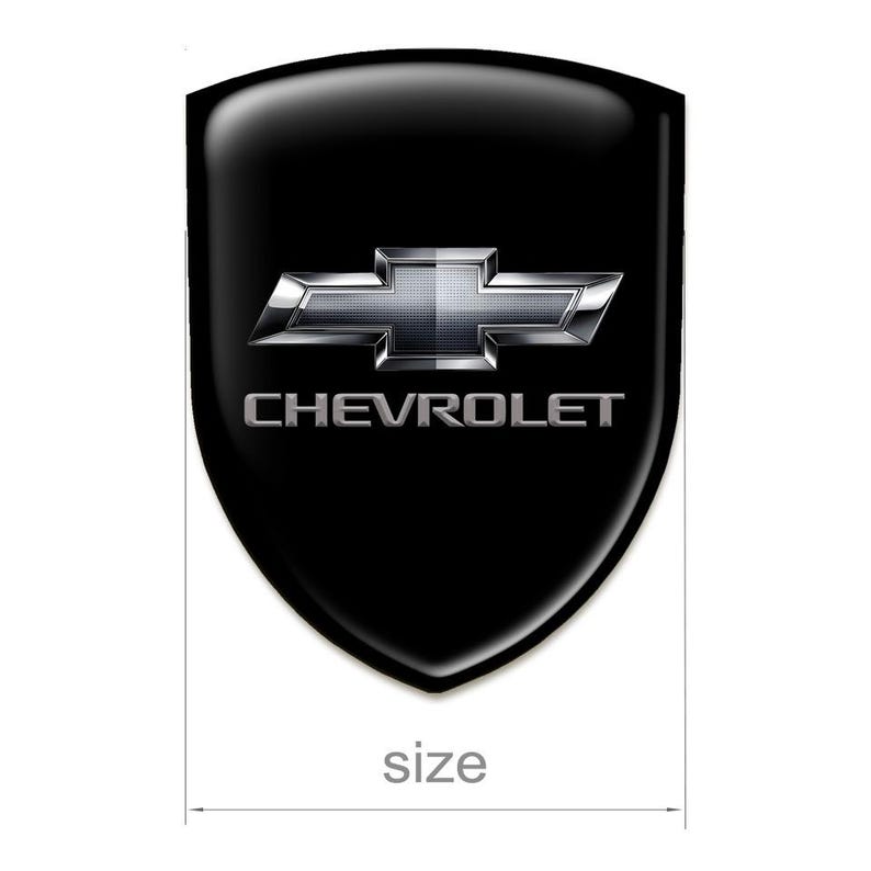 Chevrolet Shield Emblem Sticker Domed Resin Car Logo Badge Self ...