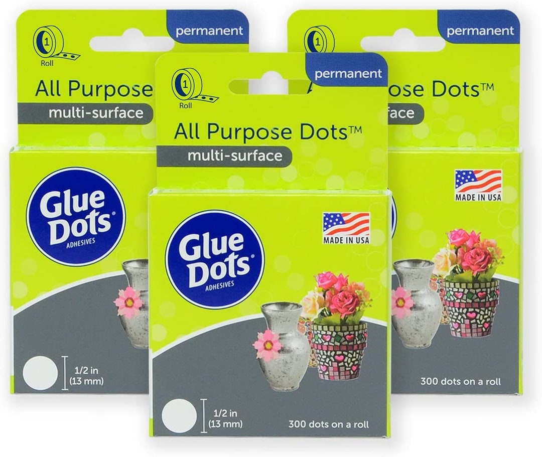 All Purpose Permanent Glue Dots Roll 300 - Etsy