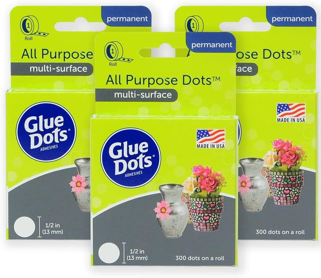 All Purpose Permanent Glue Dots Roll 300 - Etsy