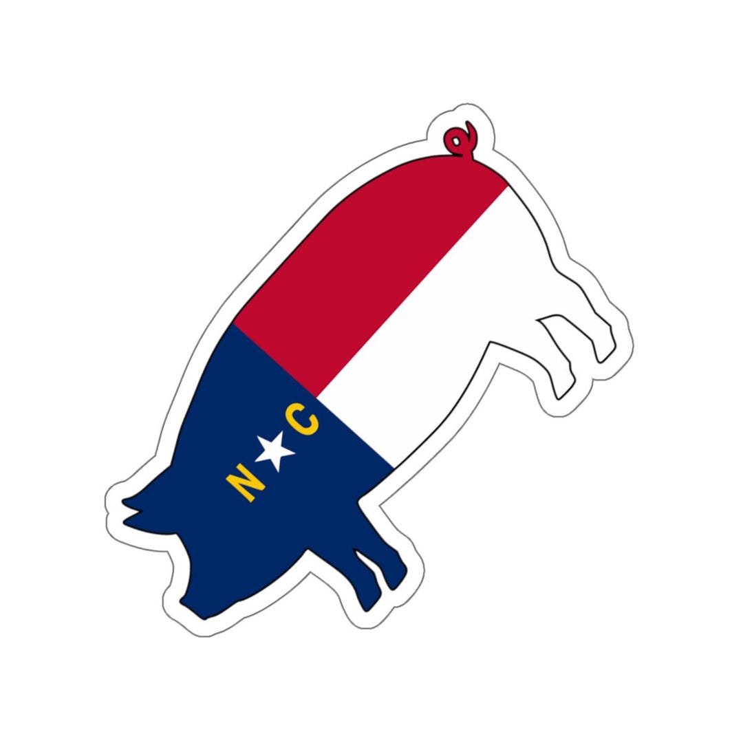 North Carolina Pig Mountain Die-cut Sticker | NC Flag Farming Vinyl ...