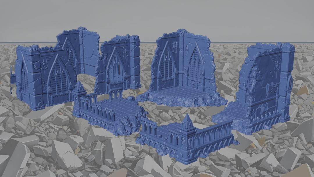 Scatter Ruins 1 - Ruined Corners - Grimdark Terrain Wargaming in the ...