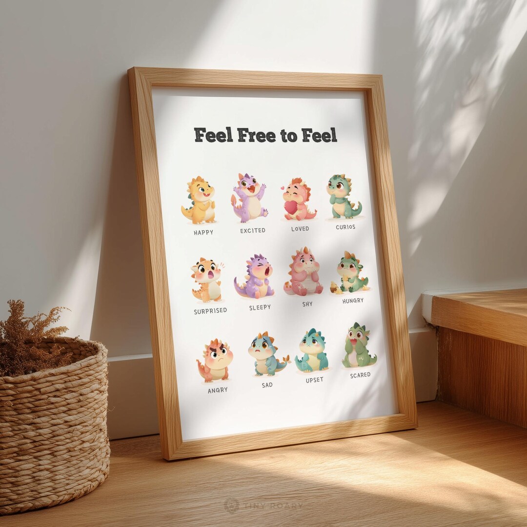 Emotion Poster for Kid Feeling Chart for Toddler Emotion Chart Poster ...
