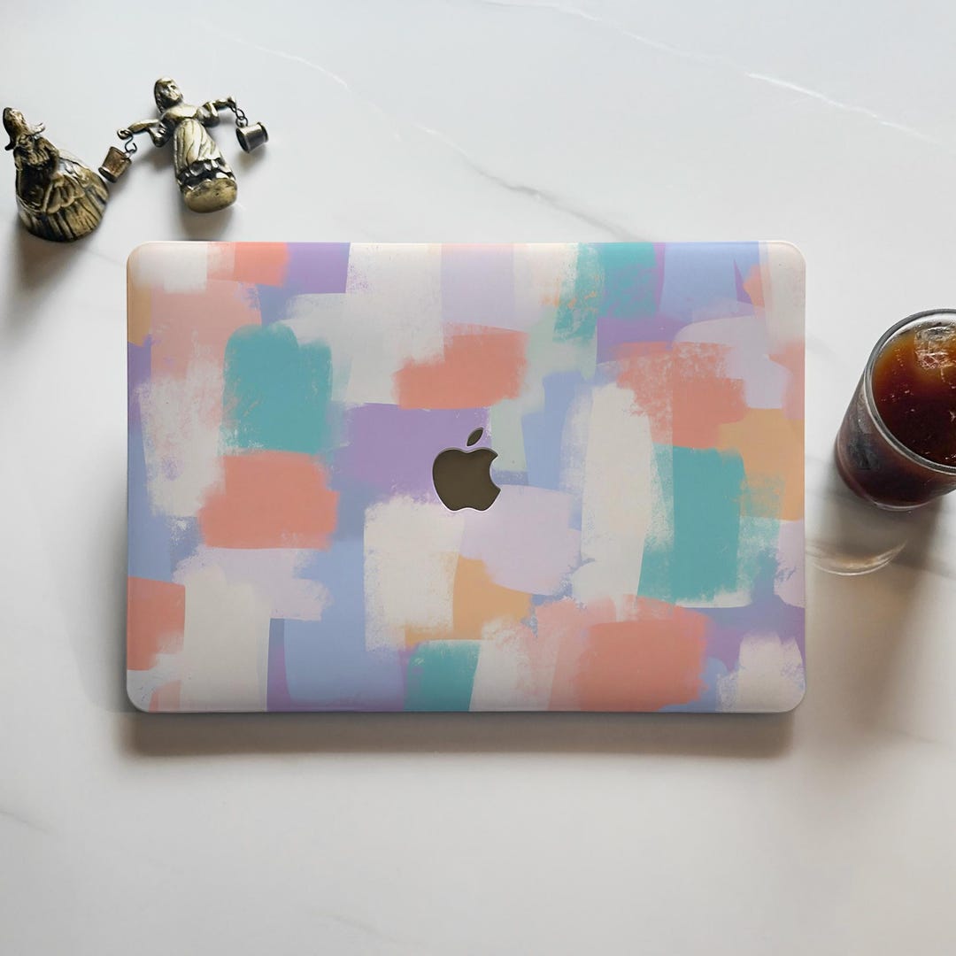 Pastel Abstract MacBook Case, Custom Apple Laptop Sleeves, Laptop Case ...