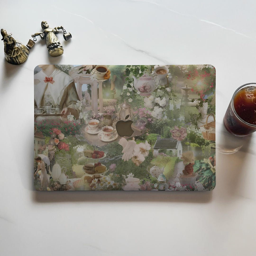 Retro Afternoon Tea MacBook Case, Custom Apple Laptop Sleeves, Laptop ...