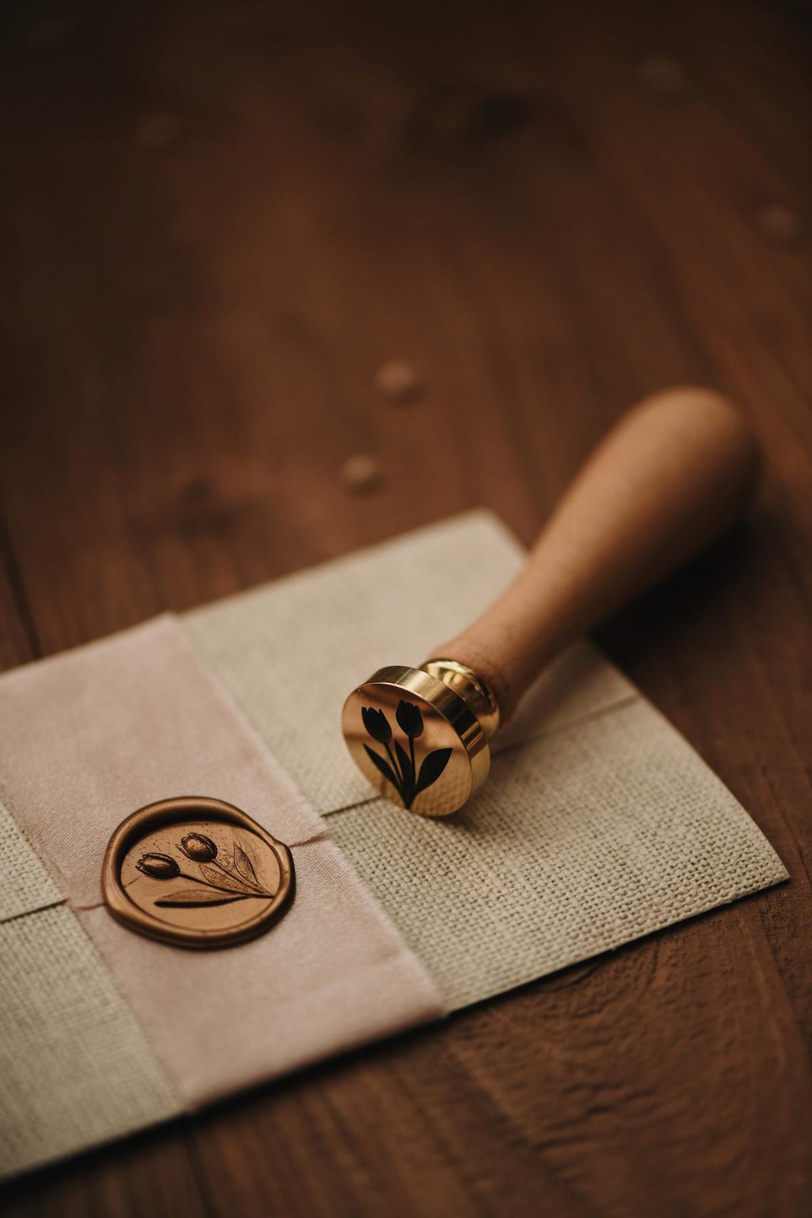 Pelargon Design 3D Tulip Wax Seal Stamp | Wedding Invitations, Cards ...