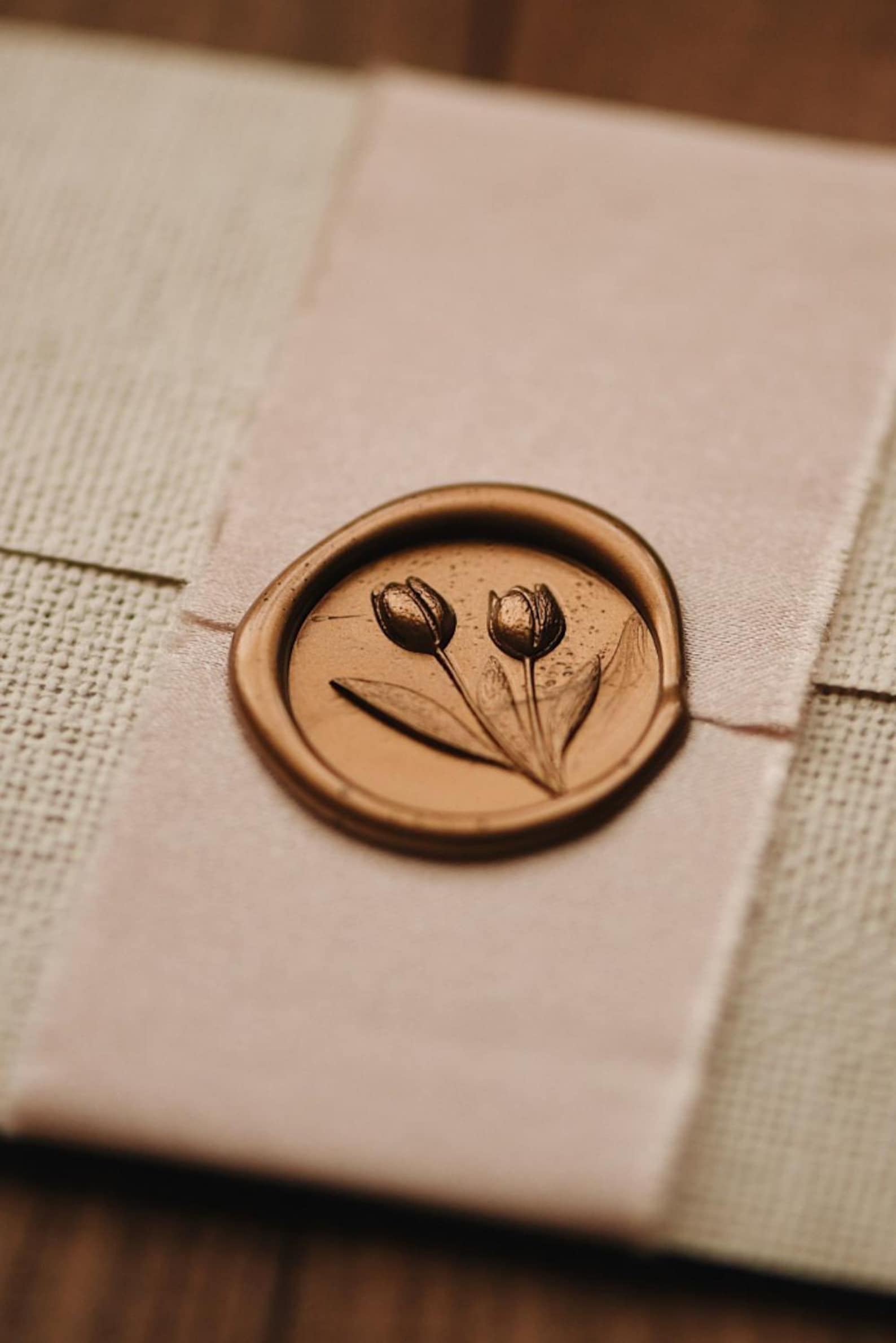 Pelargon Design 3D Tulip Wax Seal Stamp | Wedding Invitations, Cards ...