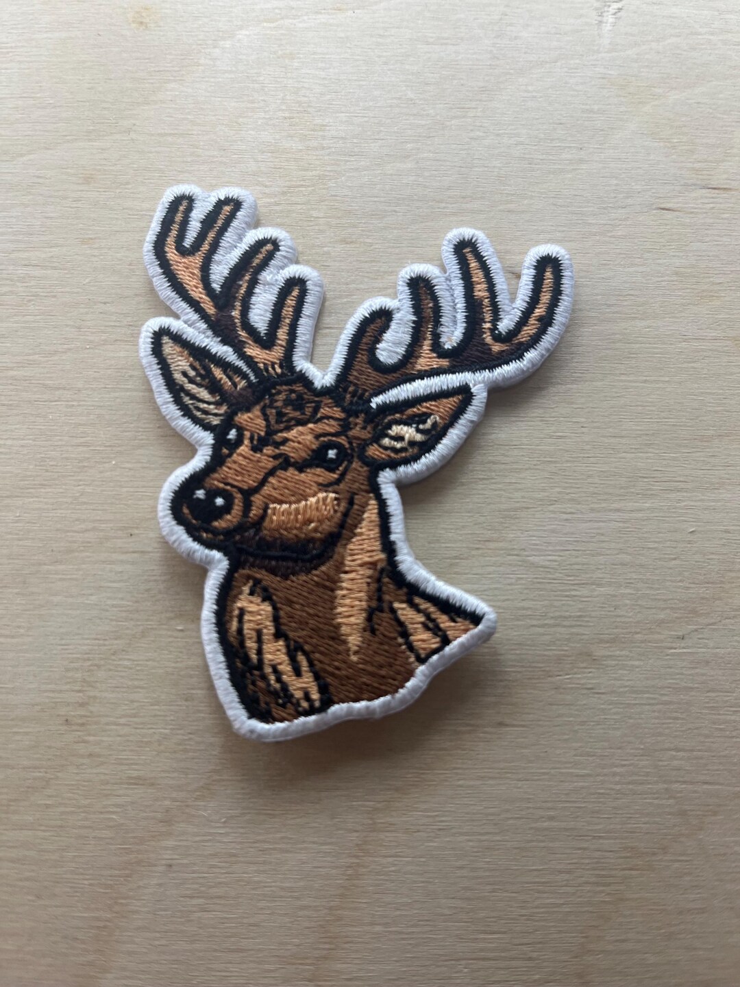 Embroidered Buck Deer Patch • Iron-on Hunting Applique - Etsy