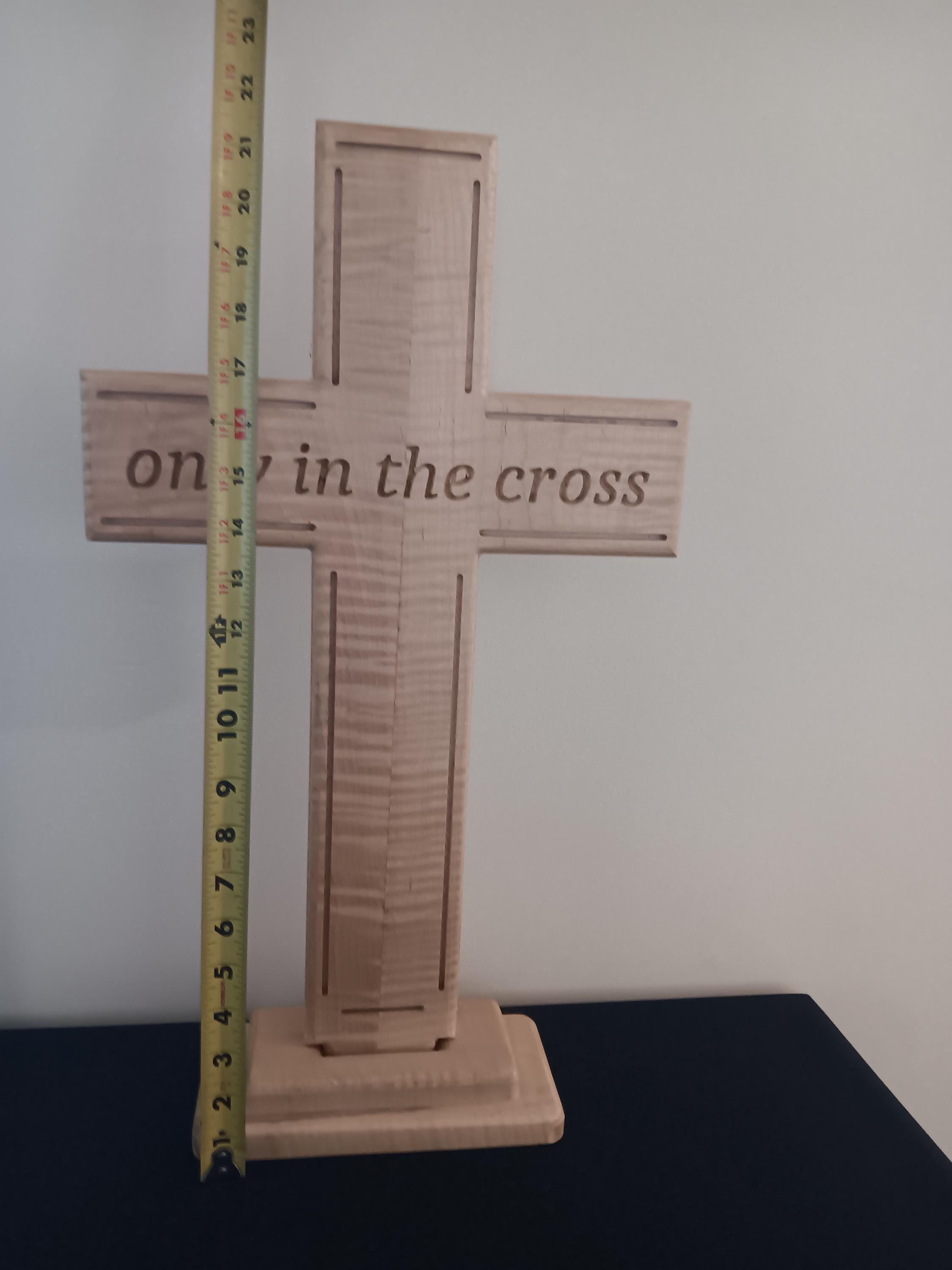 Handmade Wooden Large Curly Maple Cross - Etsy
