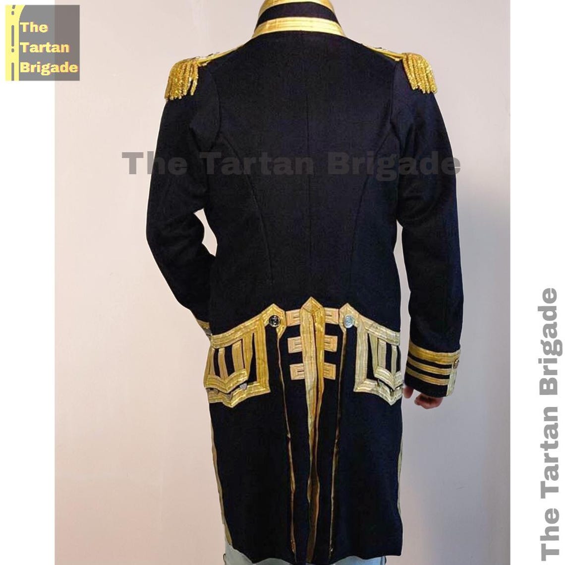 British Royal Navy Vice-admiral Historical Handmade Military Jacket for ...
