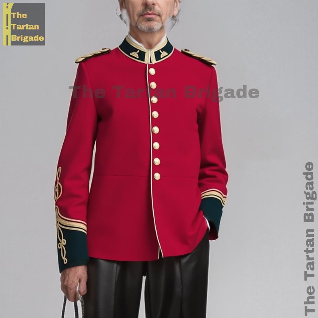 Men’s Traditional British Army Tunic – Vintage Military Dress Jacket ...