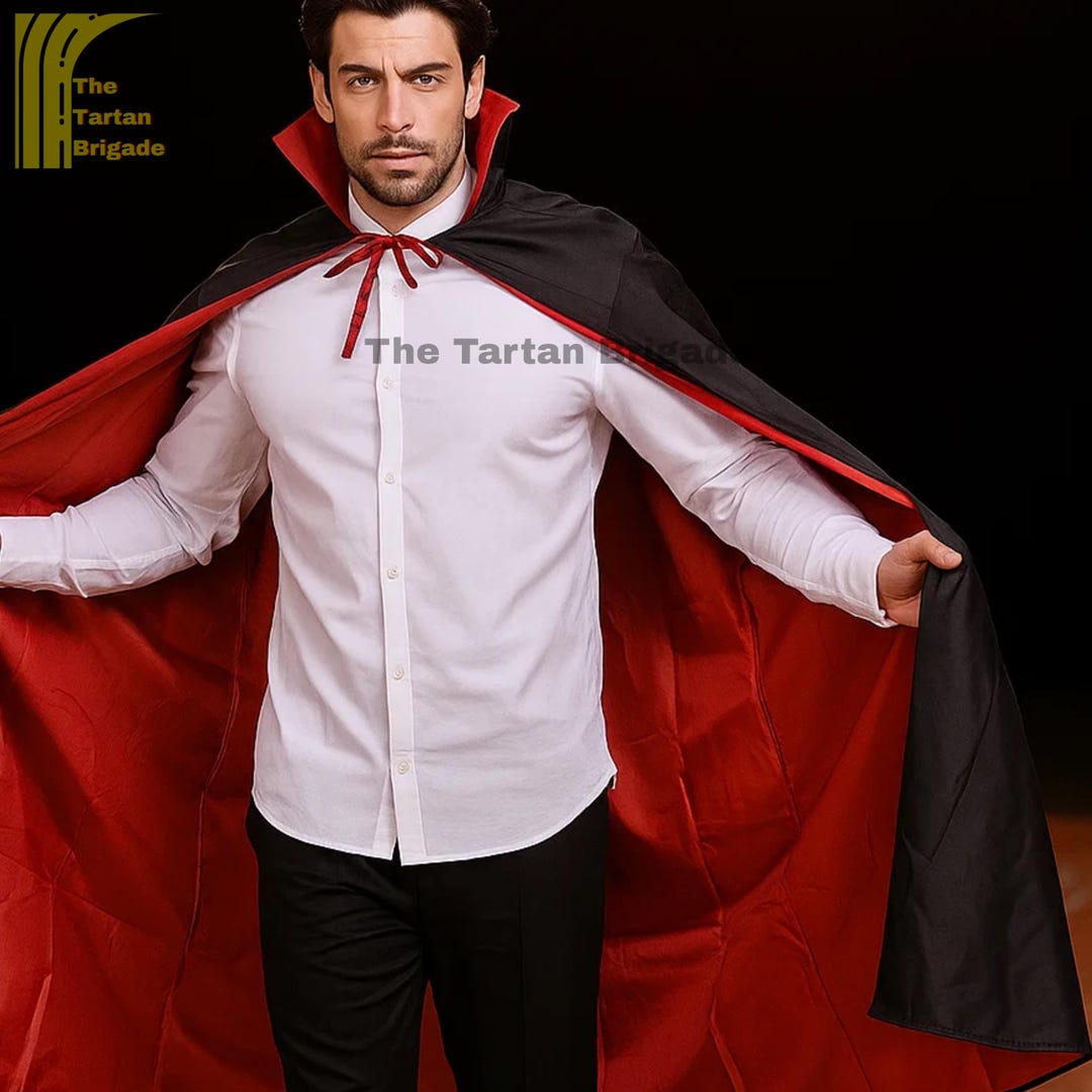 Men Vampire Long Cloak Adult Halloween Costumes | Men's Cloak | Classic ...