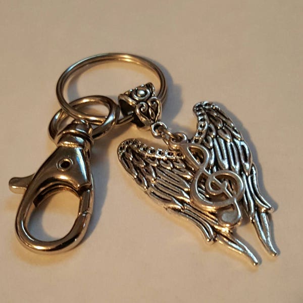 Angel Wing Key Chain - Etsy