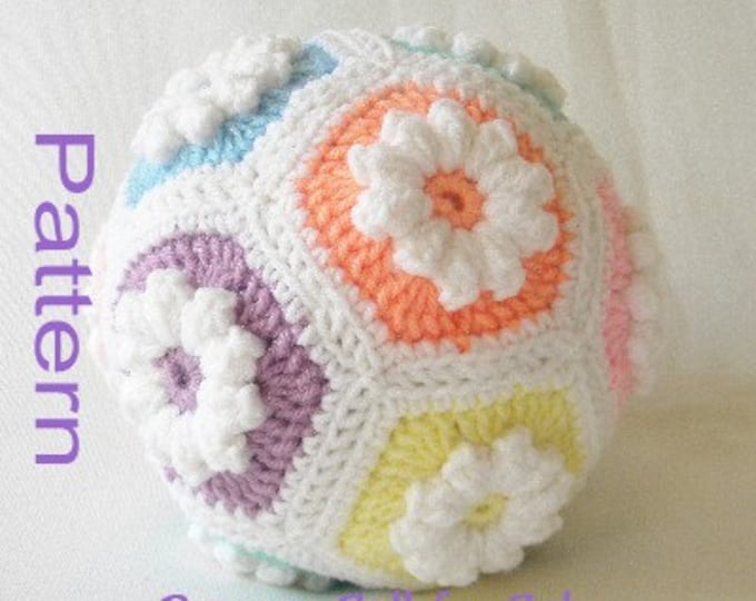 PDF Pattern Crochet Baby Ball Toy Popcorn Ball in Pastel - Etsy