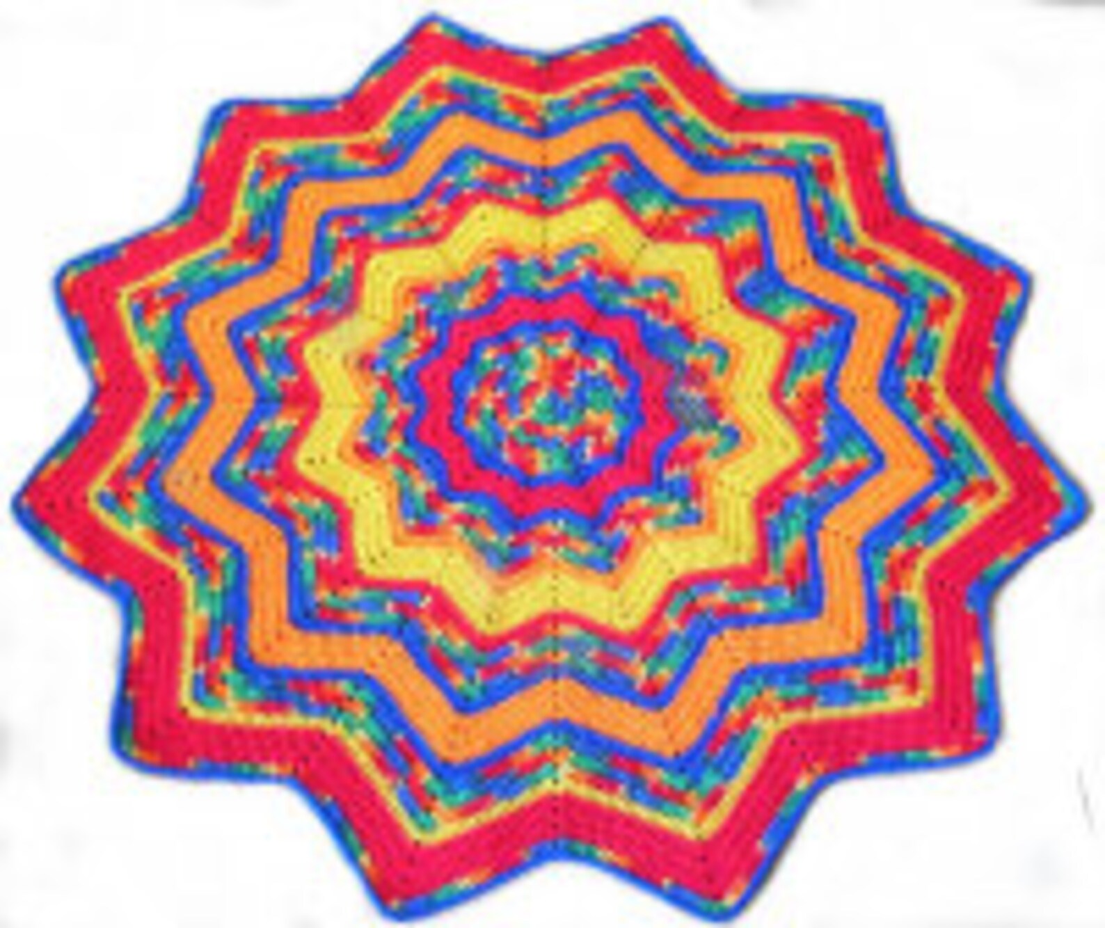 PDF Pattern Crocheted 12-pointed Star Blanket My Box of | Etsy