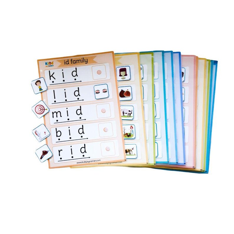 CVC Word Families Busy Book Part 2 | Printable Phonics Worksheets for ...