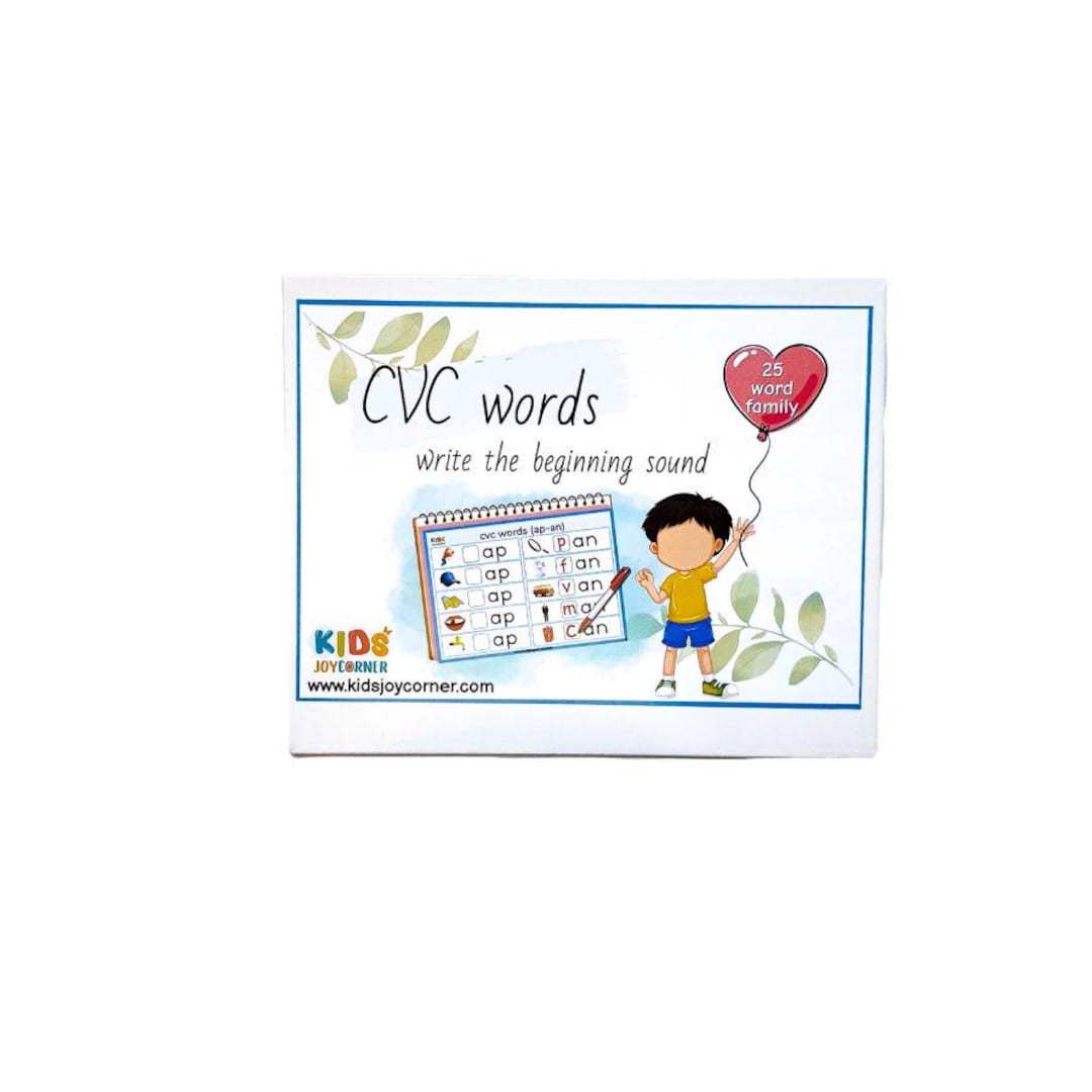 CVC Words Busy Book | Write the Beginning Sound | Phonics Practice for ...