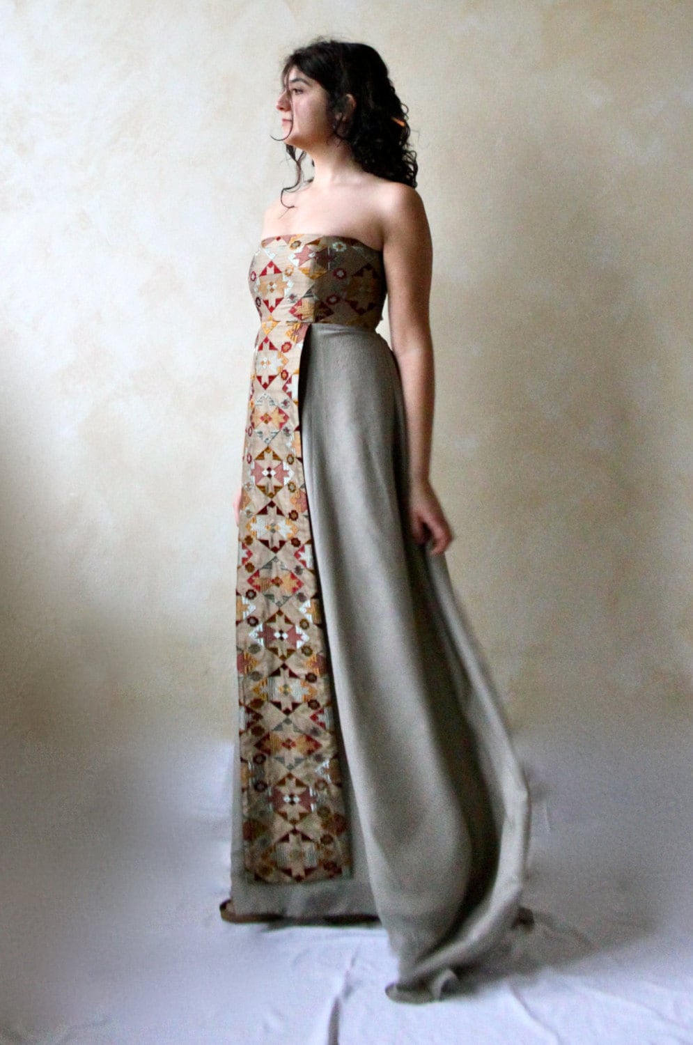 Art Nouveau Dress Unique Wedding Dress Handfasting Dress - Etsy
