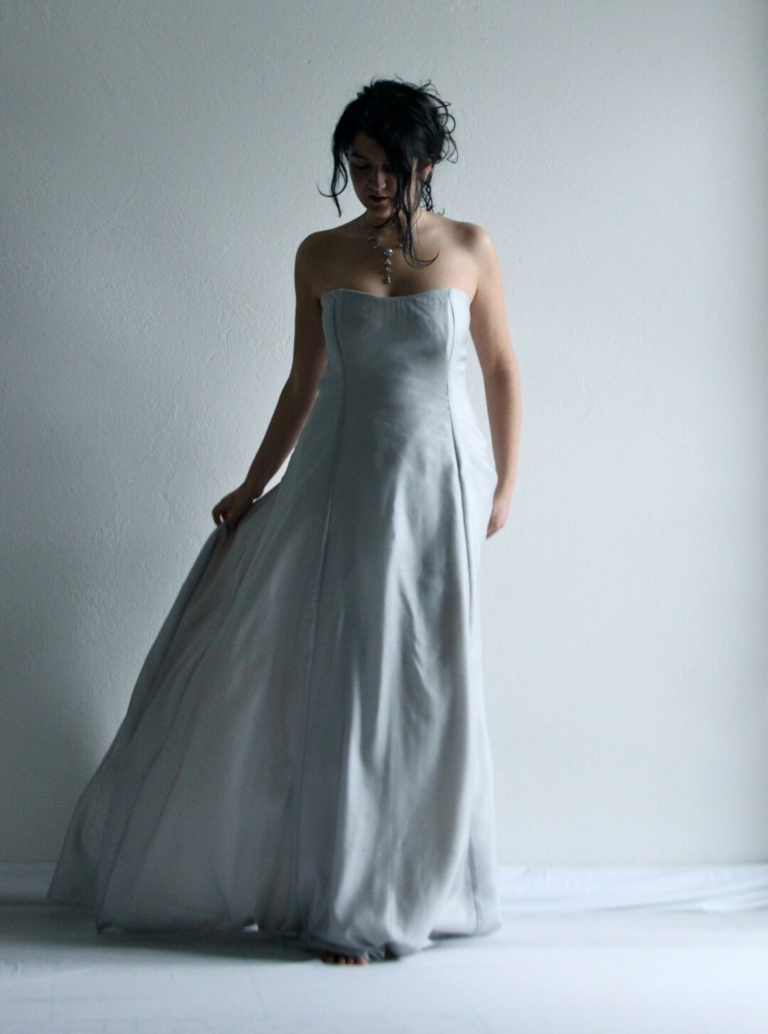 SAMPLE SALE Blue Wedding Dress Princess Wedding Dress - Etsy