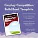 Cosplay Competition Build Book Template - Gothic - Etsy