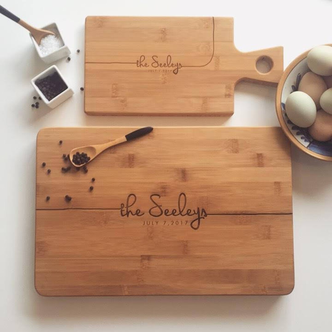 Personalized Cheese Board Set, Personalized Cutting Boards, Wedding ...