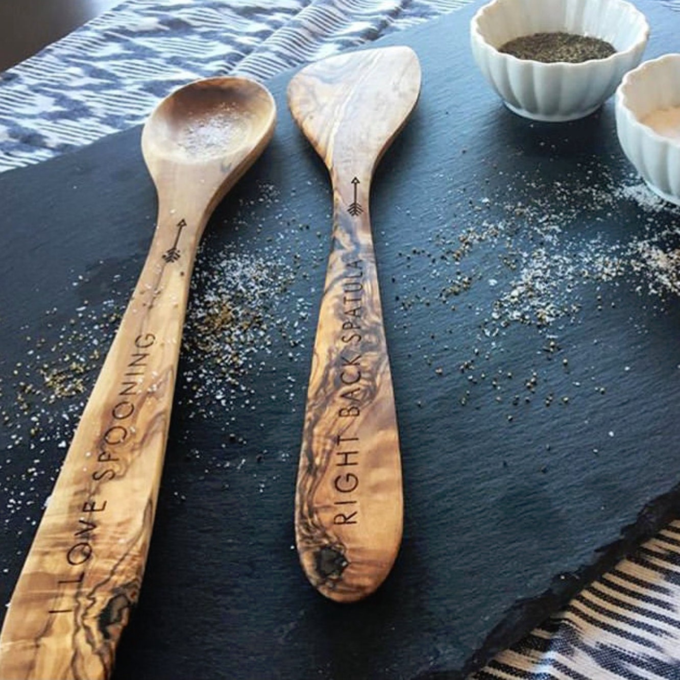 Custom Chopping Block Engraved Coasters and Wooden Spoon & - Etsy Australia