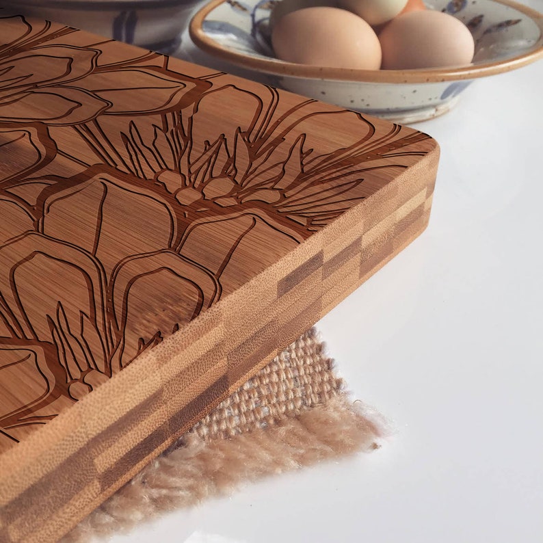 Personalized Chopping Block Laser Engraved Geometric Cutting - Etsy