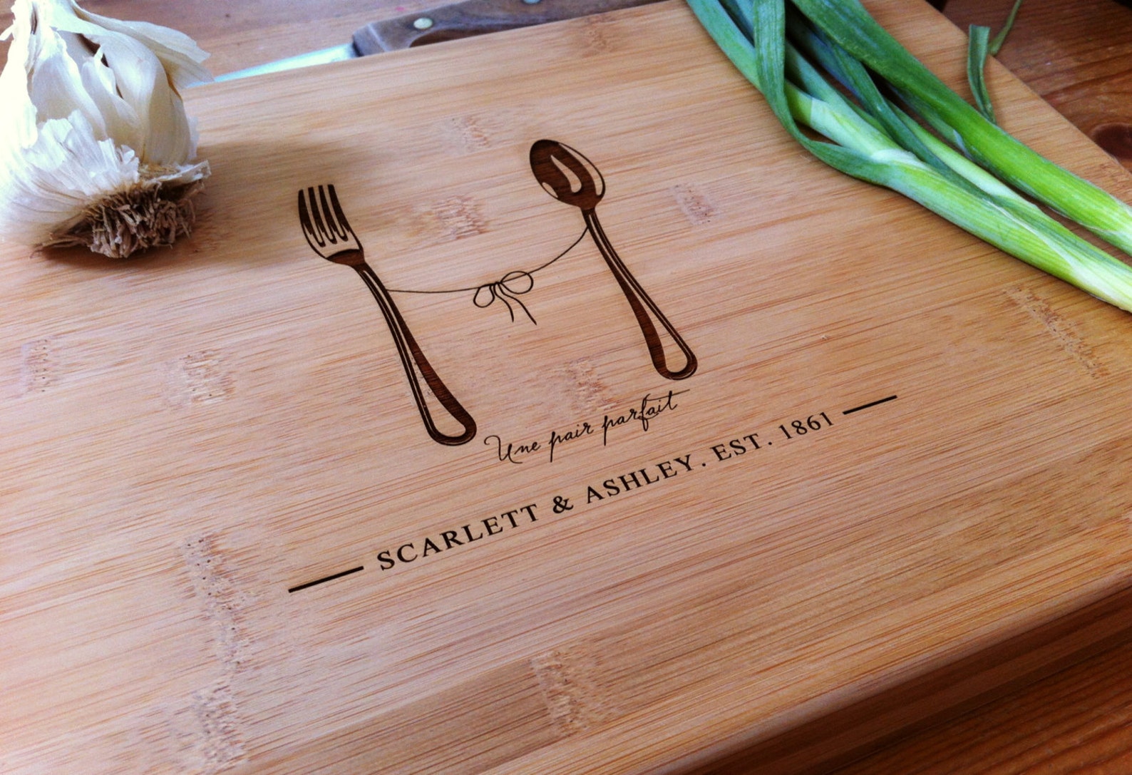 Custom Cutting Board / Personalized Butcher Block Wedding - Etsy