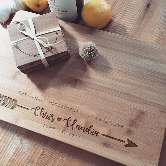 Cutting Boards Custom Gift Your Text or Logo on Wood Chopping Block ...