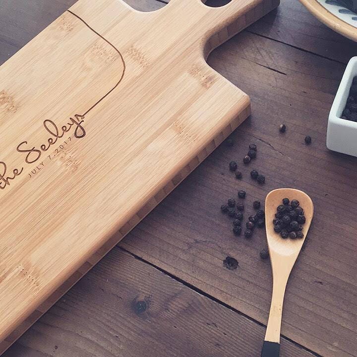 Personalized Cheese Board Set Personalized Cutting Boards | Etsy