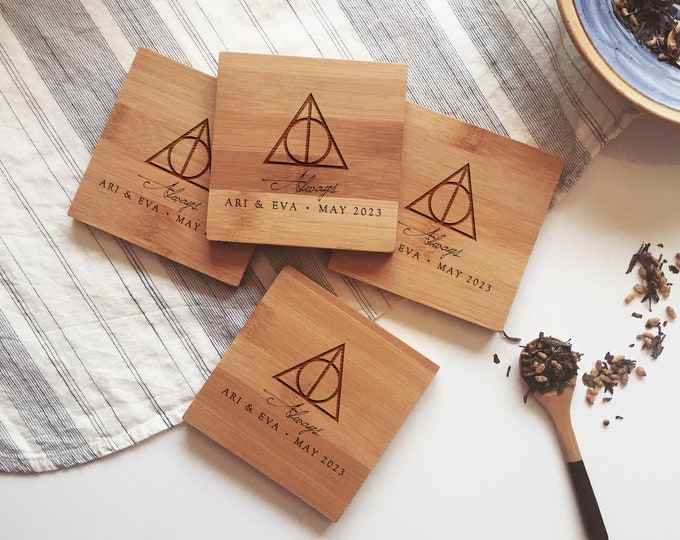The "always" Coasters. Custom Engraved Wood Coasters, Personalized ...