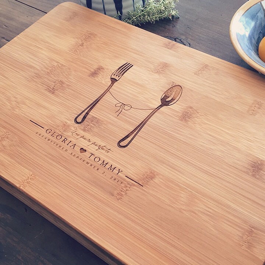 Custom Cutting Board / Personalized Butcher Block, Wedding Gift ...