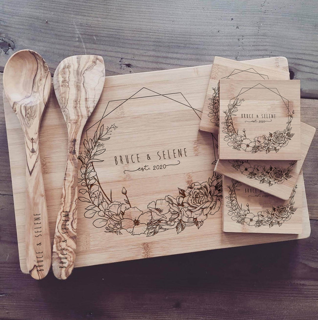 Custom Chopping Block, Personalized Cutting Board, Bamboo Charcuterie ...