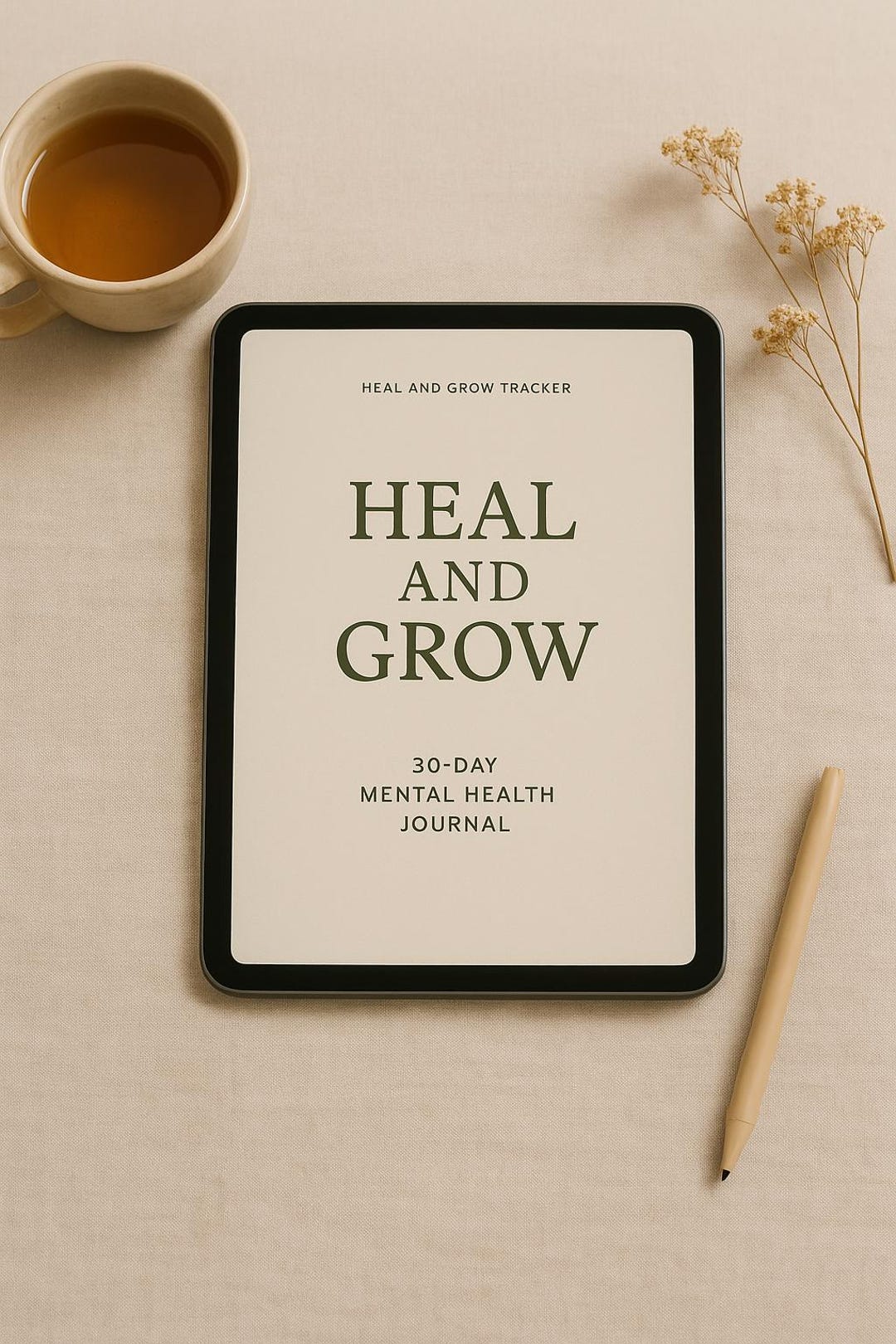 30-day Mental Health Journal | Printable Self-care Journal PDF | Daily ...