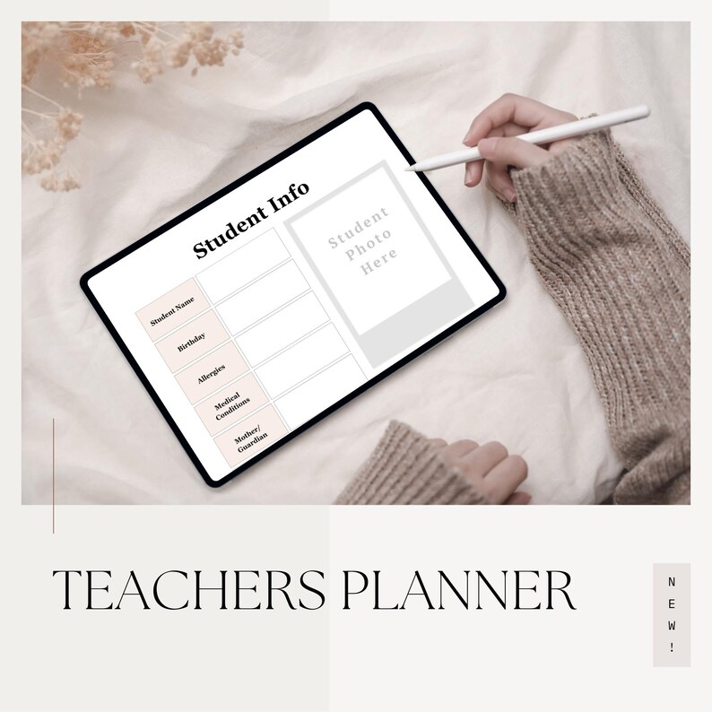 Teacher Planner Printable PDF | Lesson Plan & Attendance Tracker ...