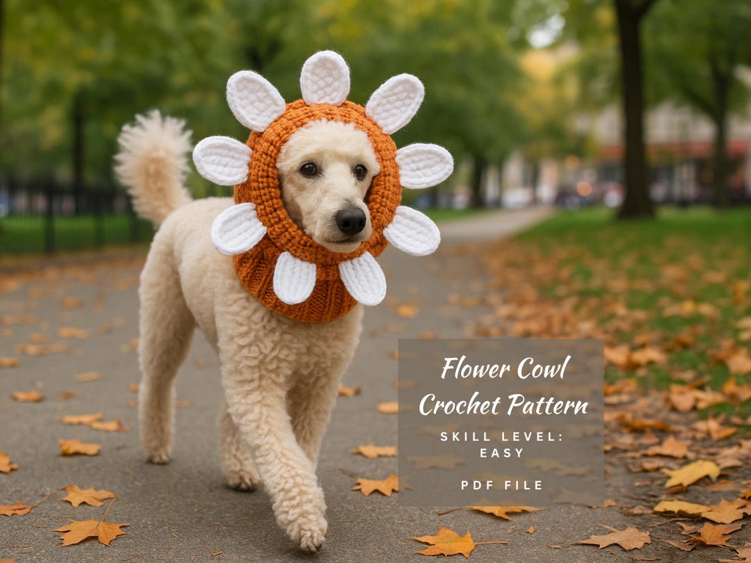Dog Snood Crochet Pattern Dog Cowl Pattern Halloween Dog Costume ...
