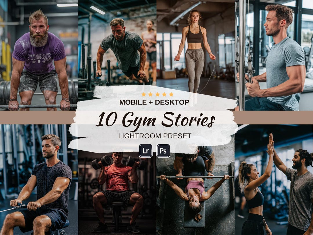 Gym Lightroom Presets Fitness Photo Editing Filters Workout Instagram ...