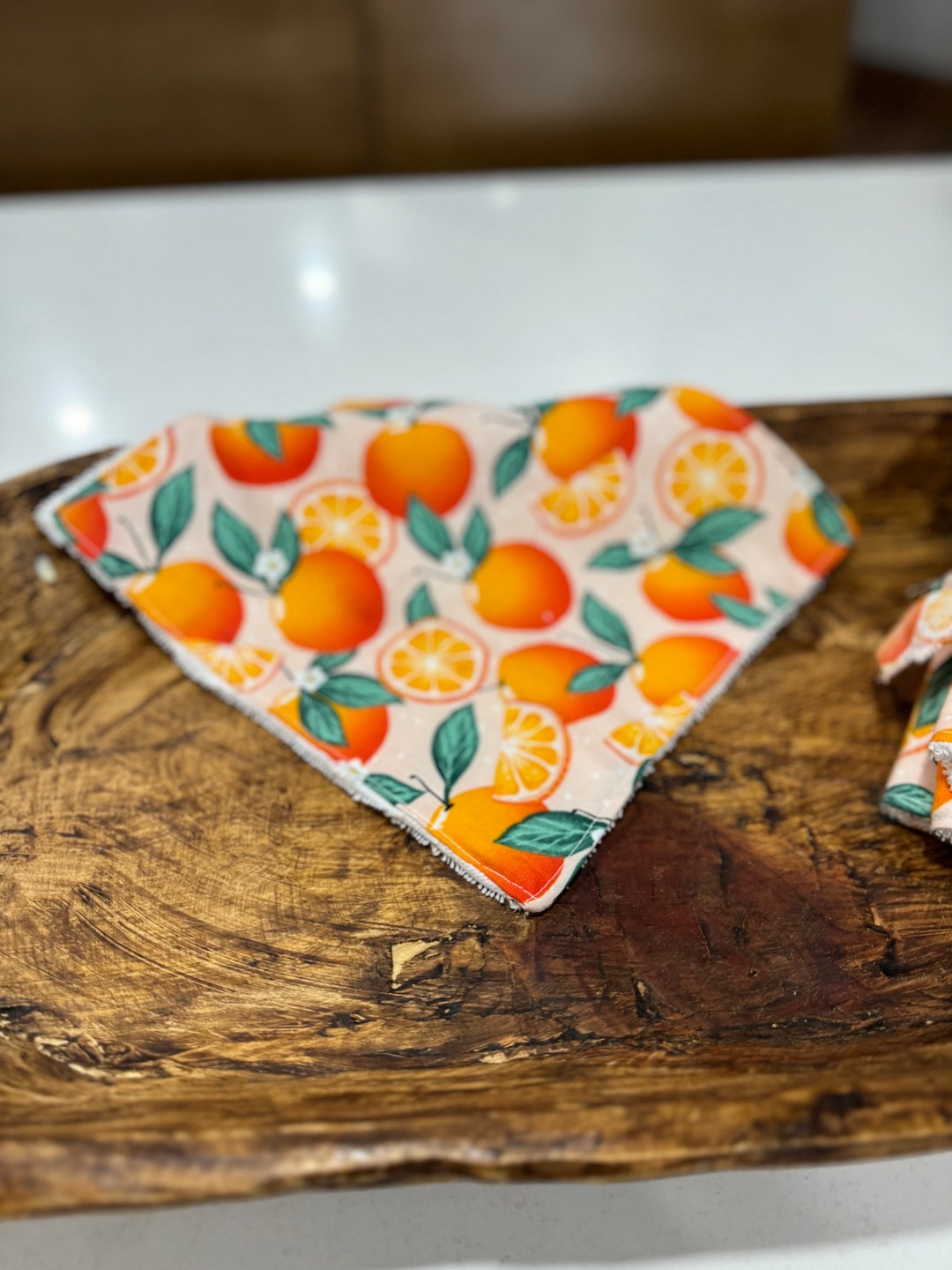 Oranges Dishcloths Set of FOUR, Summer Kitchen Dish Cloths for 8x 8 ...