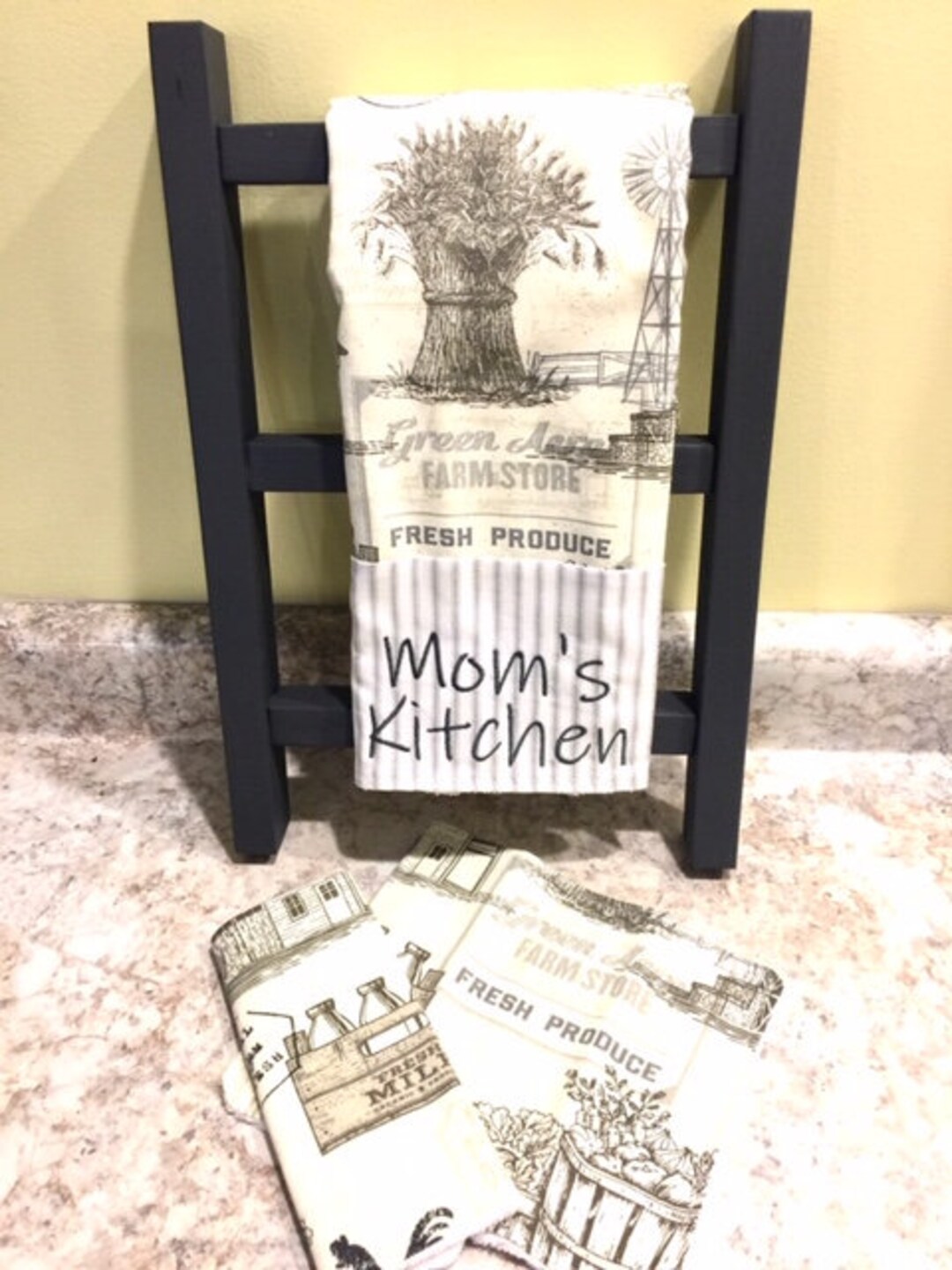 Three-piece Kitchen Set Mom's Farmhouse Kitchen, Mother's Day Gift for ...