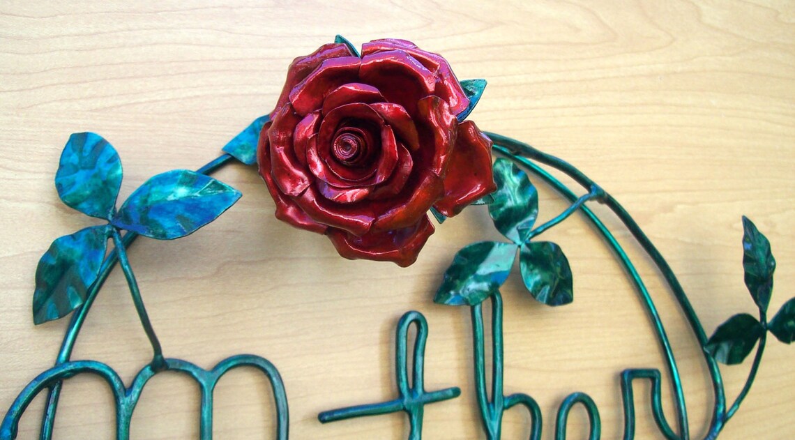 Copper Rose Bush for Mother Metal Sculpture - Etsy
