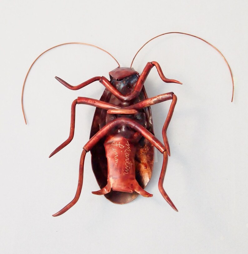 3 1/2 Inch Red Roach Wall Copper Metal Sculpture - Etsy