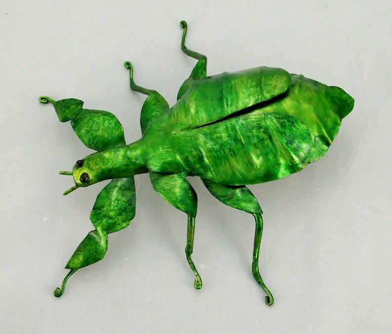 Leaf Insect Handmade Copper Metal Wall Sculpture - Etsy