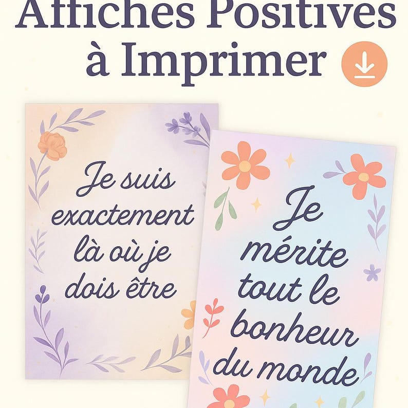 Positive Printable Poster Pack | Motivational Wellness Quotes | Set of ...