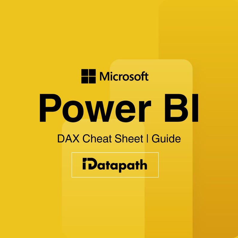 Power BI DAX Cheat Sheet - Etsy