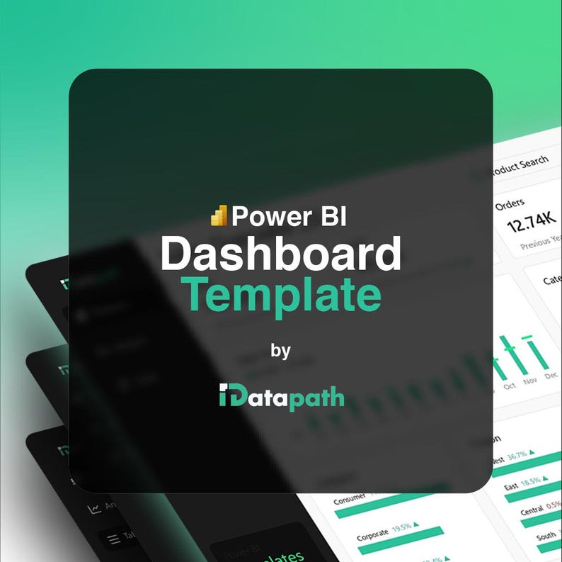 Power BI Dashboard Report Template - Light Mode - Etsy