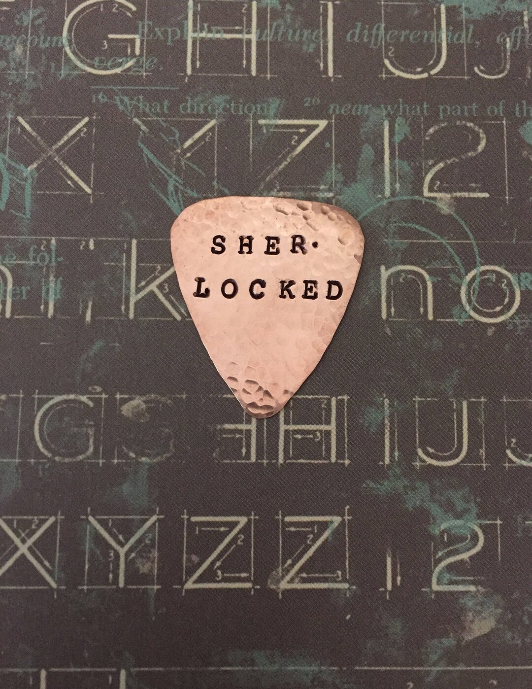 SHERLOCKED Copper Guitar Pick - Sherlock Holmes Gift - Etsy