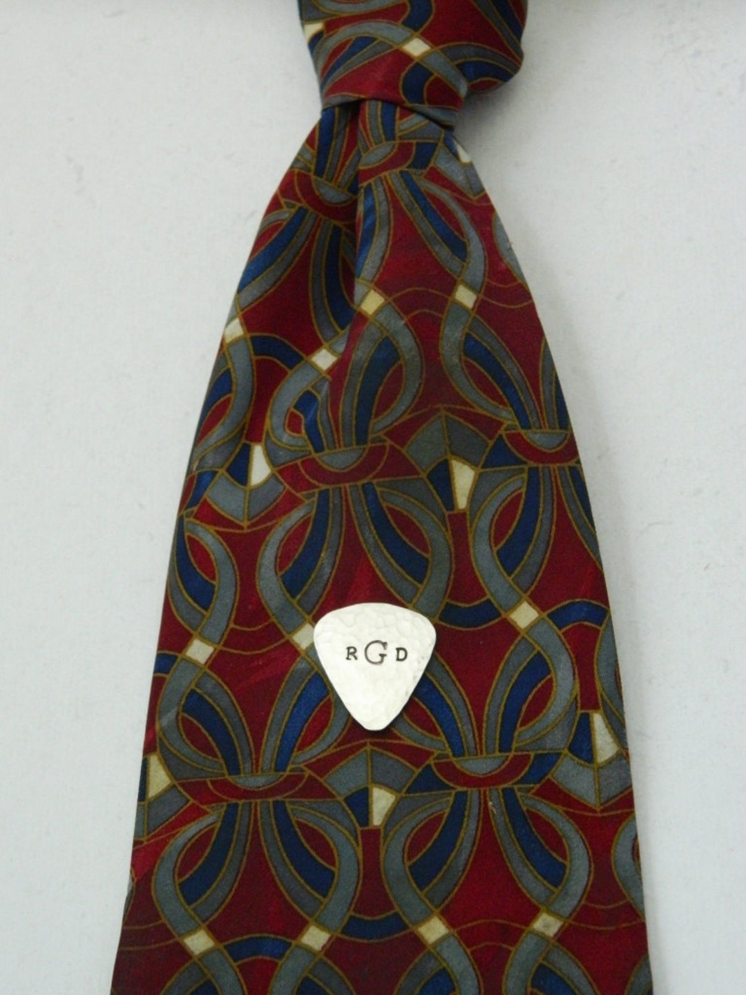 Personalized Sterling Silver Guitar Pick Tie Tack - Musician Gift - Etsy