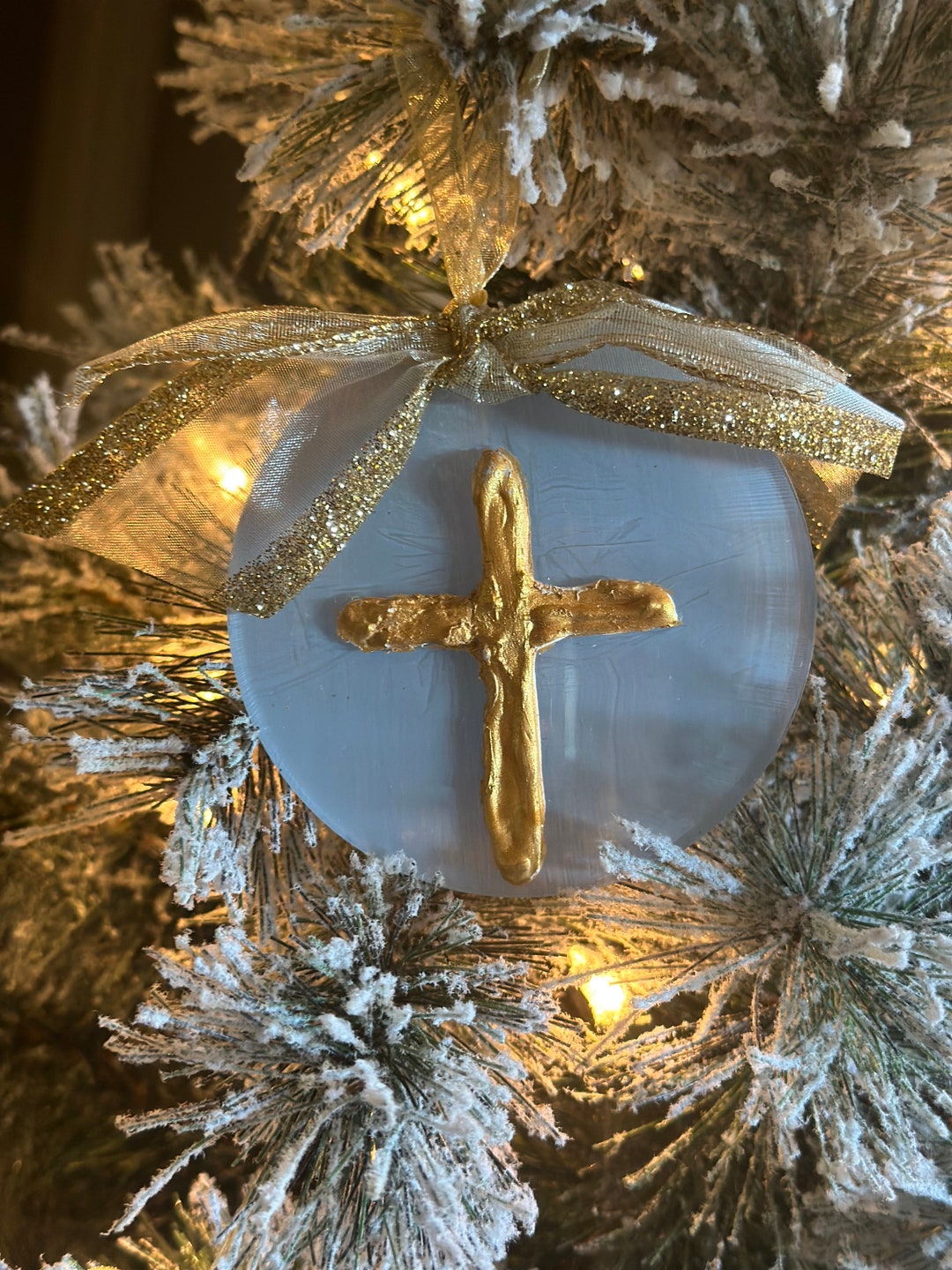 Textured Cross Ornament - Etsy