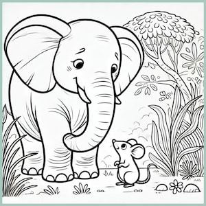 Nosy the Elephant and the Tiny Mouse – Printable Kids Book PDF | Fun ...