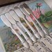 First Love 1937 // 6 Silver Plate Spreaders Knives Butter Pate Fish ...