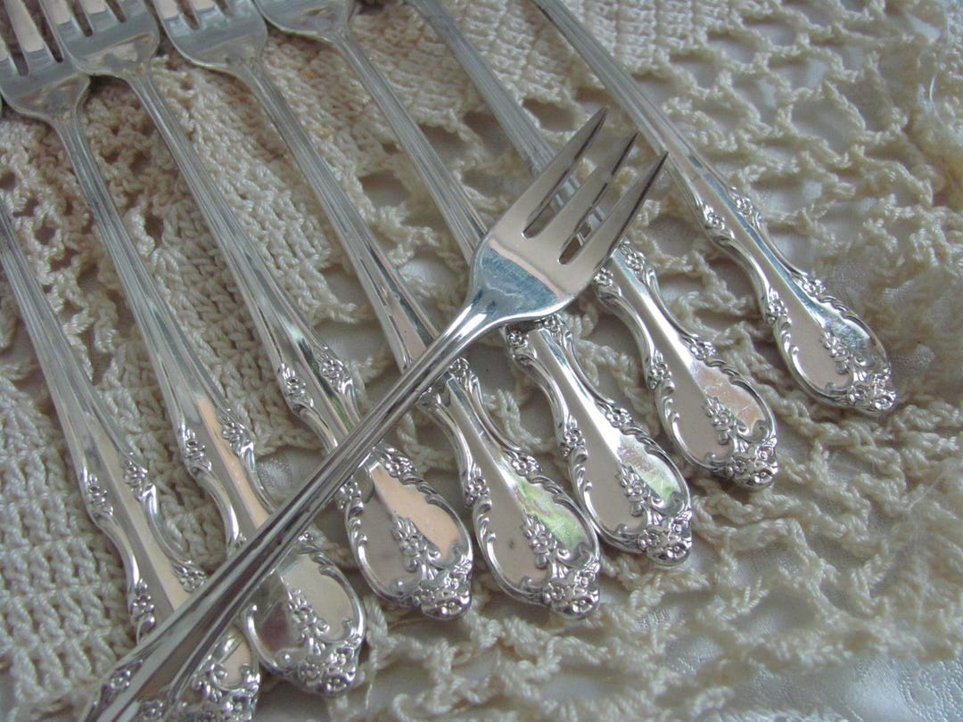 Southern Splendor Pattern // Set of 8 Silver Plate Crab Seafood ...